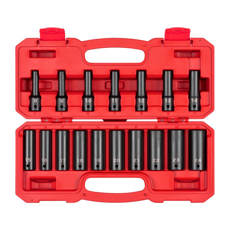 17-Piece 1/2 Inch Drive Impact Socket Set | TEKTON | SID92339