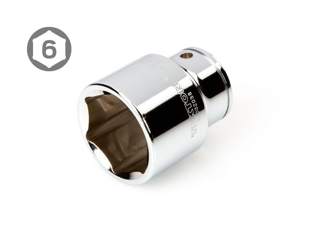 24-Piece 3/4 Inch Drive 6-Point Socket and Ratchet Set | TEKTON