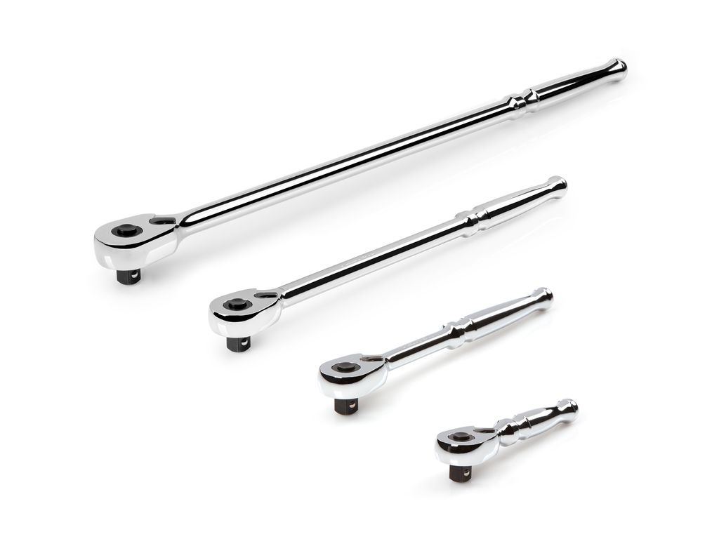 4-Piece 3/8 Inch Drive Quick-Release Ratchet Set | TEKTON