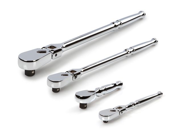Flex Head Ratchet Set (4-Piece) | TEKTON | SRH99001