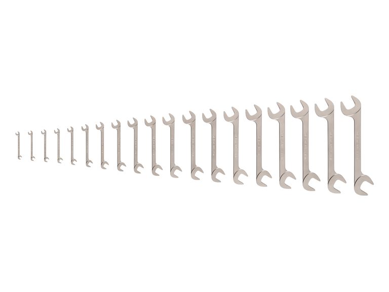 19-Piece Angle Head Open End Wrench Set | TEKTON | Made in USA