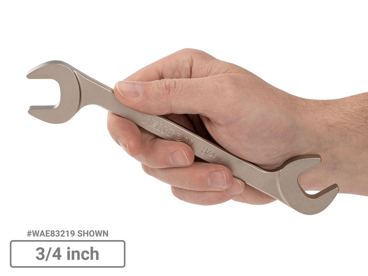 19-Piece Angle Head Open End Wrench Set | TEKTON | Made in USA