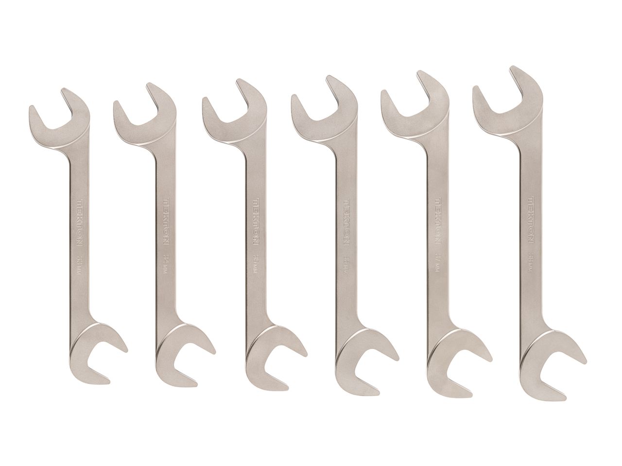 6-Piece Angle Head Open End Wrench Set | TEKTON | Made in USA