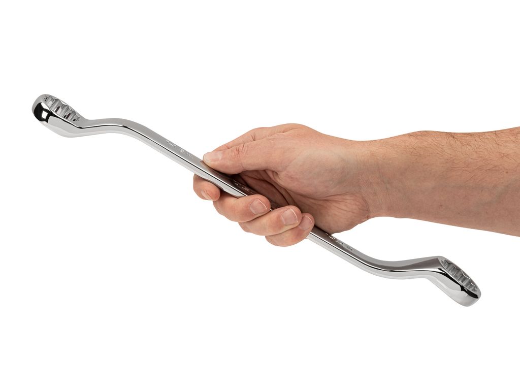 1-1/8 x 1-1/4 Inch 45-Degree Offset Box End Wrench | TEKTON