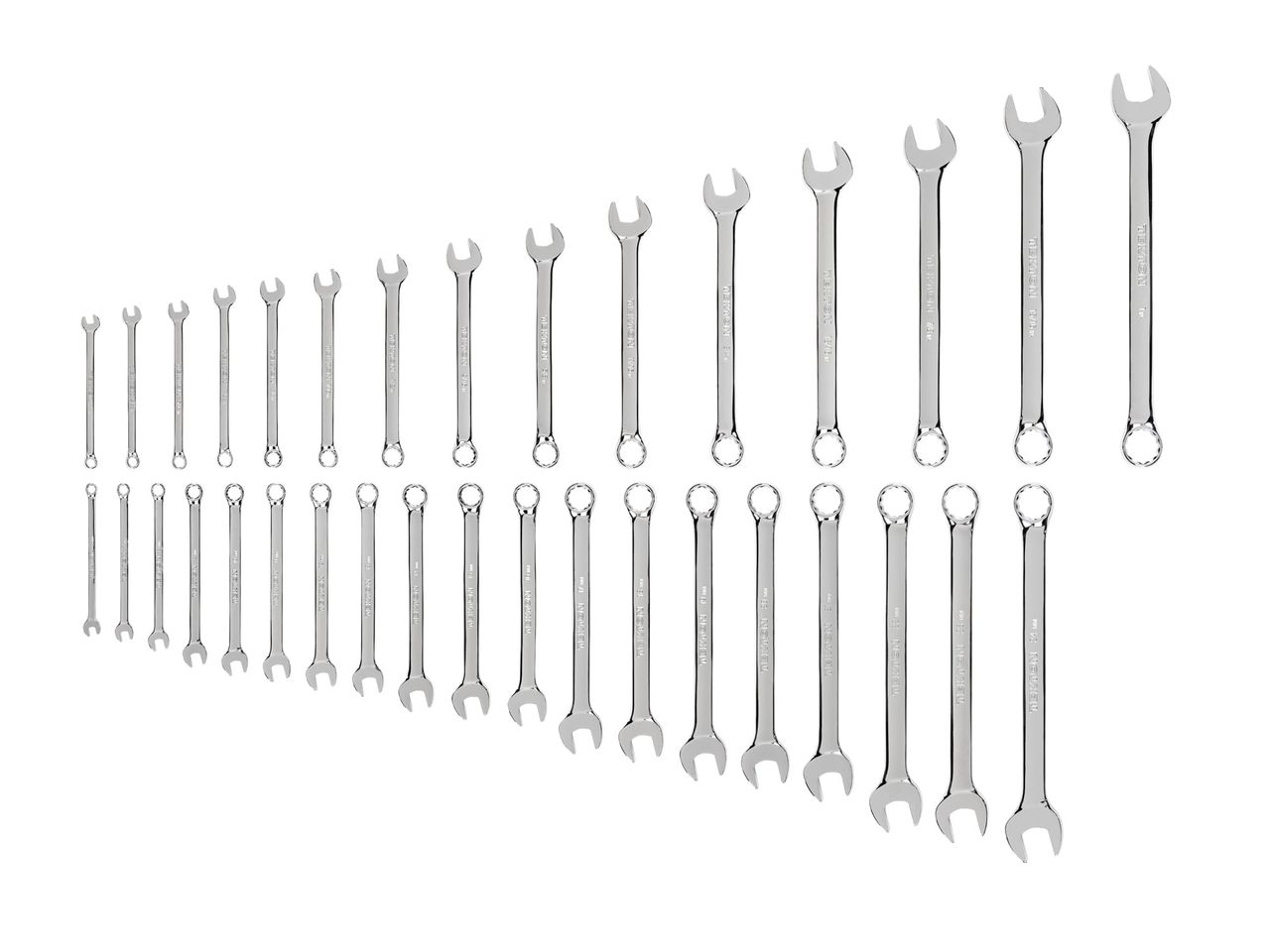 34-Piece Combination Wrench Set (1/4-1 in., 6-24 mm) | TEKTON