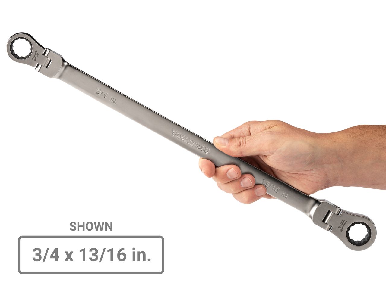 6-Piece Long Flex Ratcheting Box End Wrench Set | TEKTON