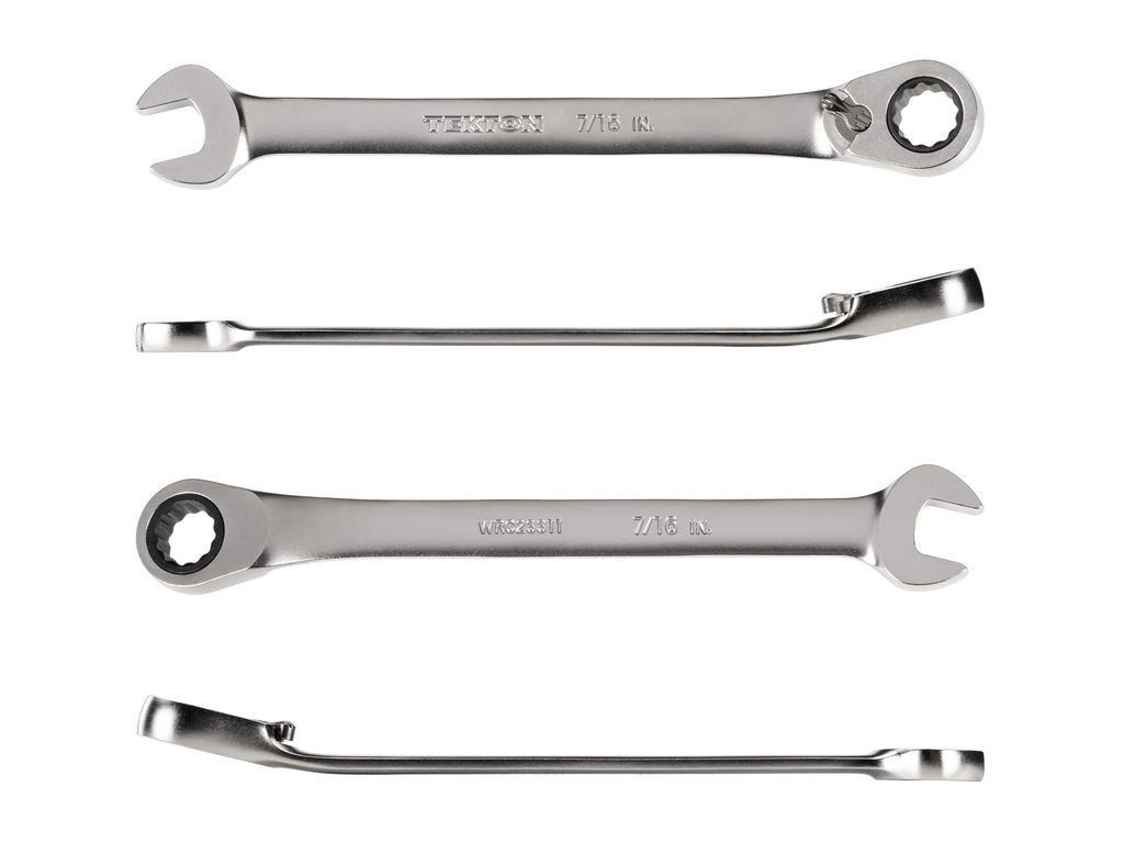 7/16 Inch Reversible 12-Point Ratcheting Wrench | TEKTON
